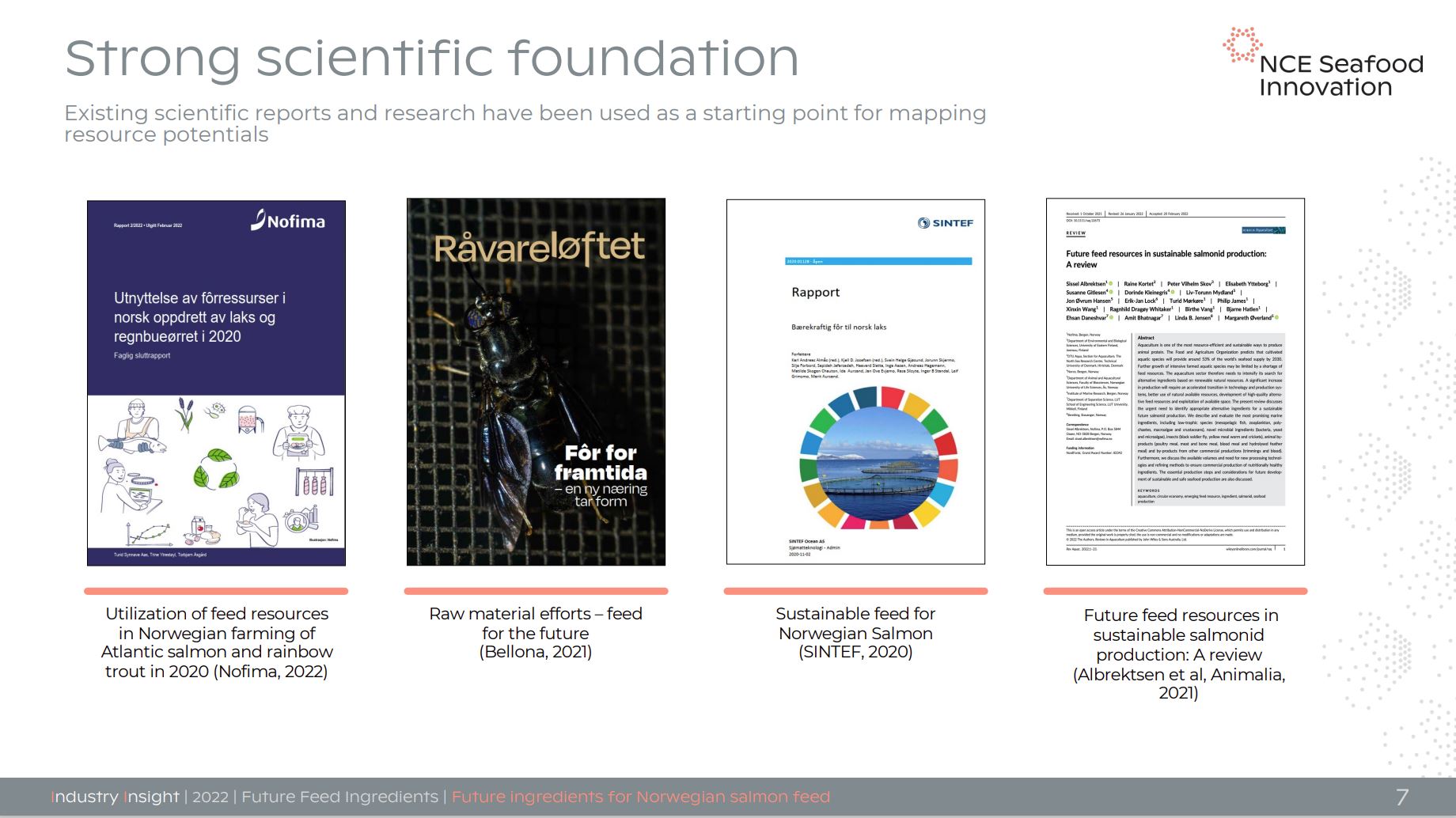 New report: Future Feed ingredients — NCE Seafood Innovation